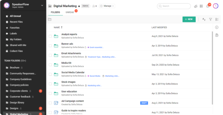 Workdrive Features | SpeakerFlow Operating System