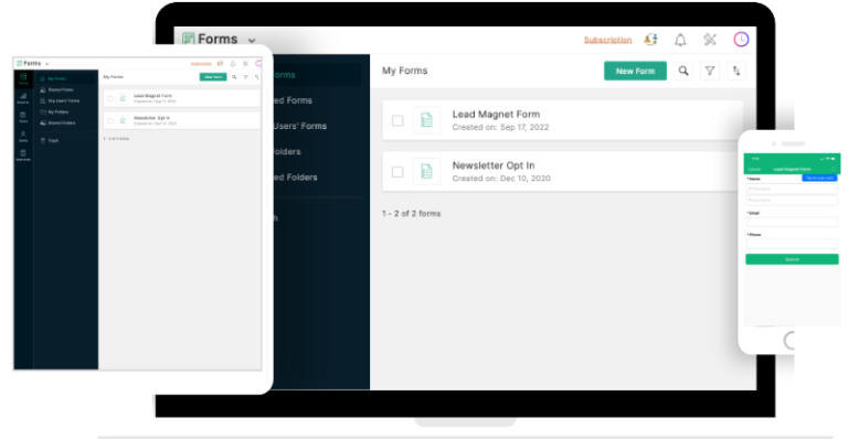 Forms Features | SpeakerFlow Operating System