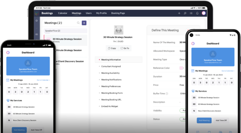 Bookings Features | SpeakerFlow Operating System